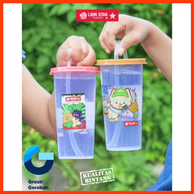 Jual Lion star cup w/straw 250ml,280ml | Shopee Indonesia