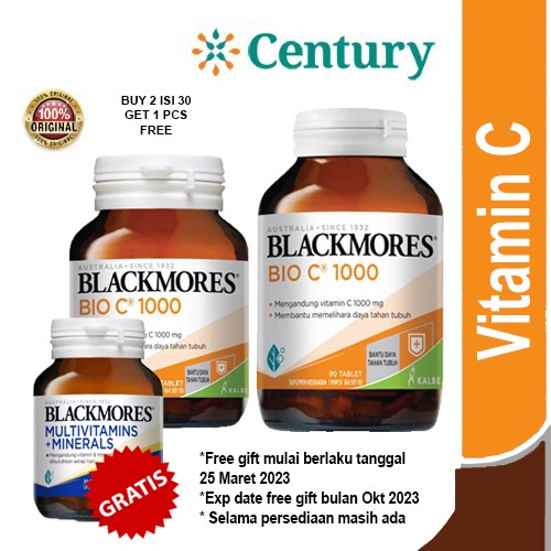 Jual Blackmores Bio-C 1000mg 30 Tablet/90 Tablet/Vitamin C/Daya Tahan ...