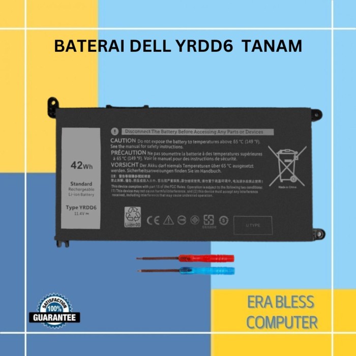 Jual BATERAI DELL YRDD6 42WH | Shopee Indonesia