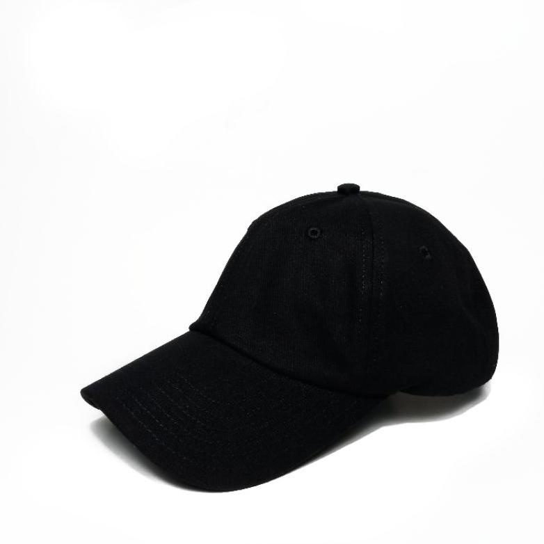 Jual Topi Polo Caps Full Black ( Polos ) || Kualitas Premium || High ...