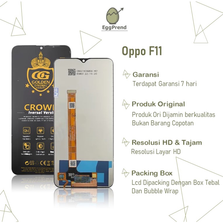 Jual LCD TOUCHSCREEN OPPO F11 COMPLETE ORIGINAL FULLSET / LCD OPPO F11 ...