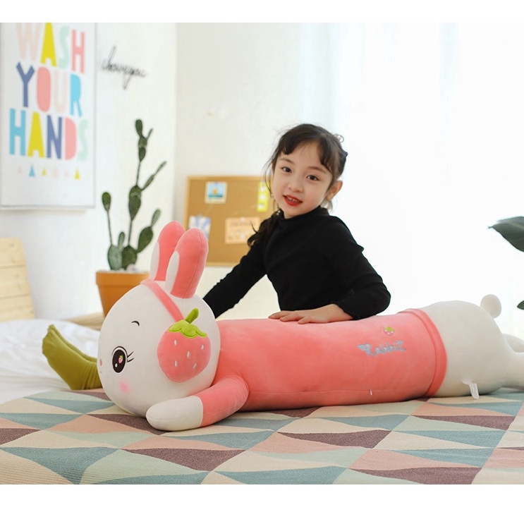 Jual _ GZ Guling Rabbit Bunny Pakai Bando Strawberry Ukuran 50cm bahan ...