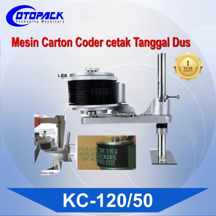 Jual Mesin Carton Coder KC-120/50 Carton coder untuk cetak Tanggal Dus ...