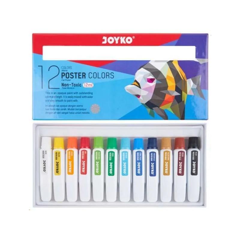 Jual CAT POSTER / POSTER COLOR - JOYKO 12 WARNA | Shopee Indonesia
