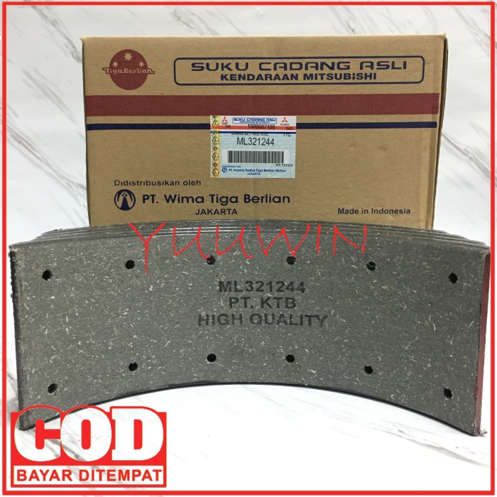 Jual Brake Lining Canter Ps 125 Tb - Kampas Rem Mitsubishi Canter Ps ...