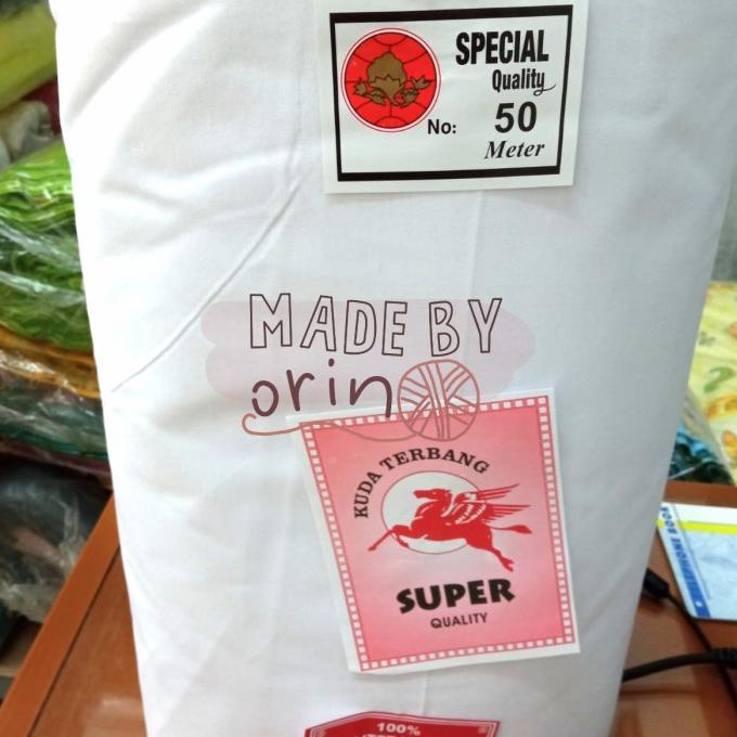 Jual Kain Mori Cap Kuda Terbang 1 Roll Kain Kafan Kain Membatik Kain ...