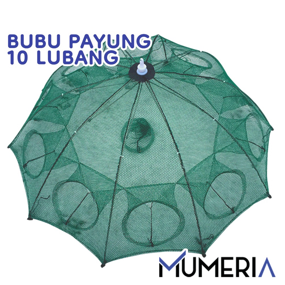 Jual VIRAL Perangkap Bubu Payung 10 Lubang Alat Jaring Pancing Jala ...