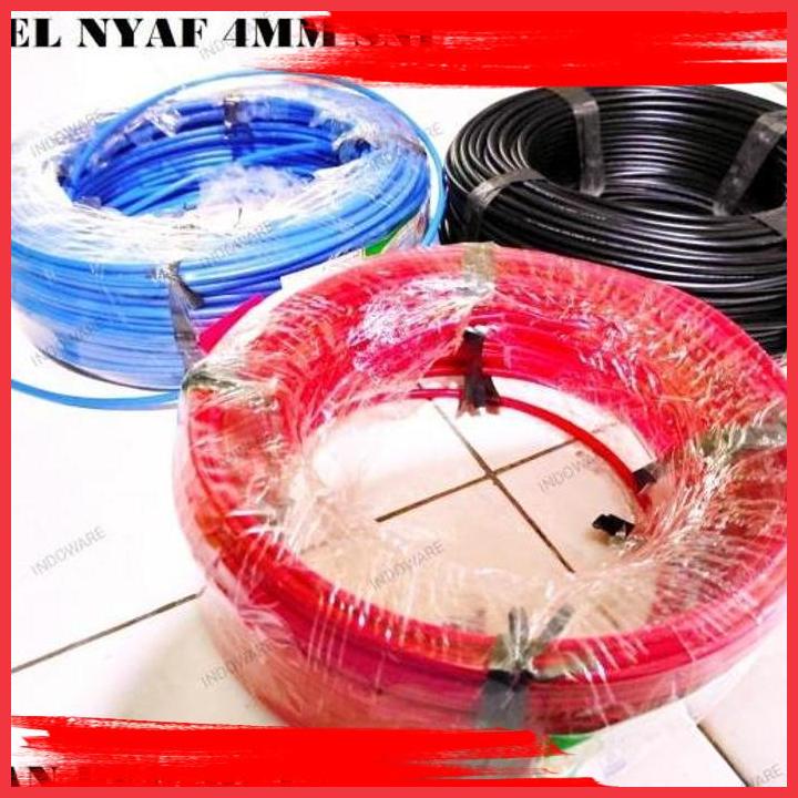 Jual (IDW) 1 METER KABEL SERABUT NYAF SNI 4MM ( CABLE 1 X 4 MM ) | Shopee Indonesia
