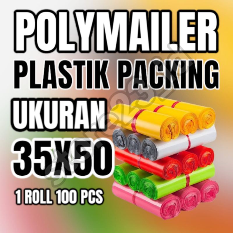 Jual PLASTIK PACKING POLYMAILER 35X50 / POLYMAILER 35 X 50 POLIMER ...