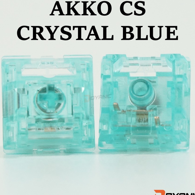 Jual Ready AKKO CS CRYSTAL BLUE MECHANICAL SWITCH ( Linear - Plate Mount ) | Shopee Indonesia