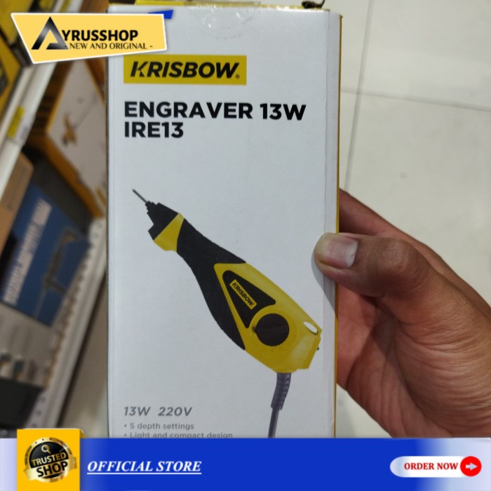 Jual Alat Mesin Ukir Keramik/Besi/Kaca/Plastik Listrik 13W Krisbow ...