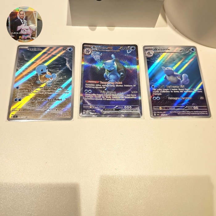 Jual Blastoise Ex Sar Squirtle Wartortle Ar Pokemon 151 Sv2A Tcg Indo ...
