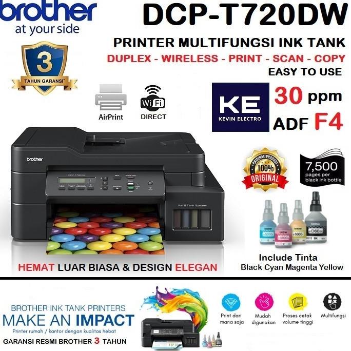 Jual brother dcp-t720dw printer ink tank multifunction t720 wifi duplex ...