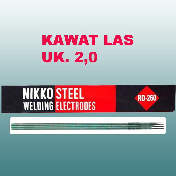 Jual ★★ qL Kawat Las NIKKO STEEL RD260 ( 2mm X 300mm ) PER 1KG/NIKKO KAWAT LAS RD-260 2.6MM/ 1 ...