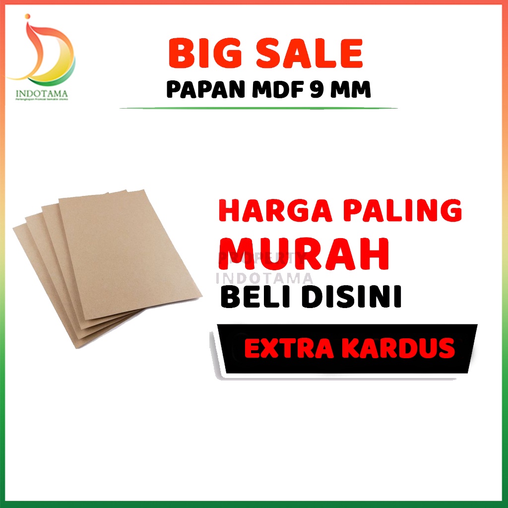 Jual Papan Kayu MDF A3, A4, 20x20, 20x30cm Tebal 6mm MDF Cokelat ...