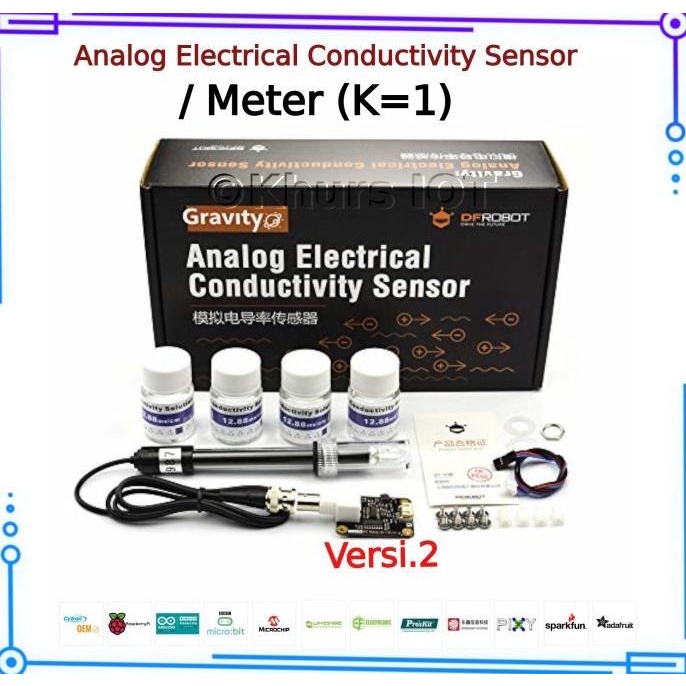 Jual DFRobot : Analog Electrical Conductivity Sensor /Meter V2 (K=1) | Shopee Indonesia