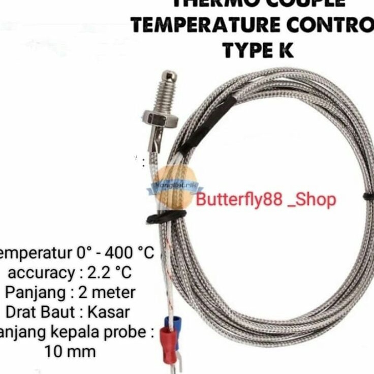 Jual Terlaku. Thermo Couple | ThermoCouple Type K | 2 meter e Murah ツ ...