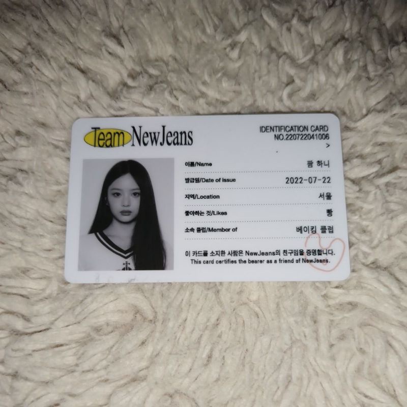Jual ID Card Newjeans [Hanni] | Shopee Indonesia