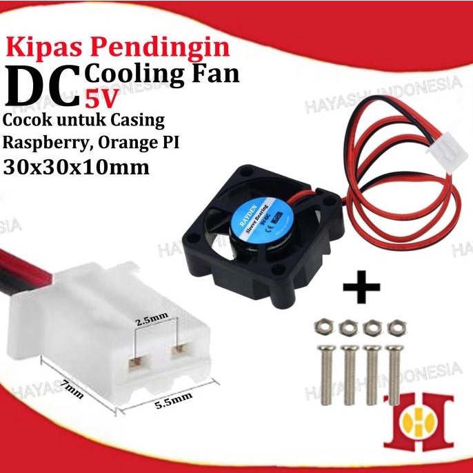 Jual Cooling Fan Mini Kipas Pendingin DC 5V Brushless Raspberry Orange PI | Shopee Indonesia