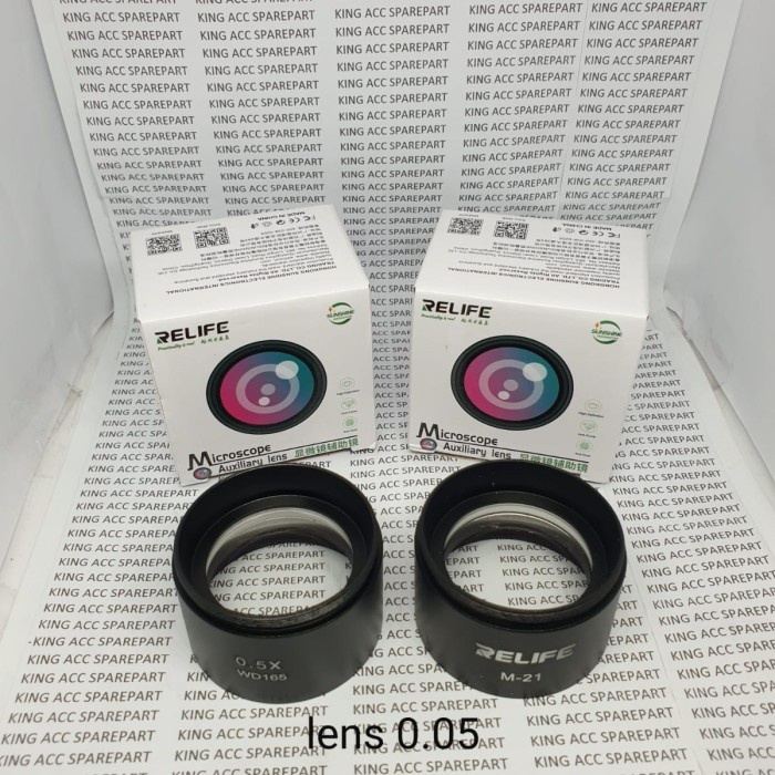 Jual TOOLS LENS LENSA MICROSCOPE RELIFE M-21 WD165 0.5X | Shopee Indonesia