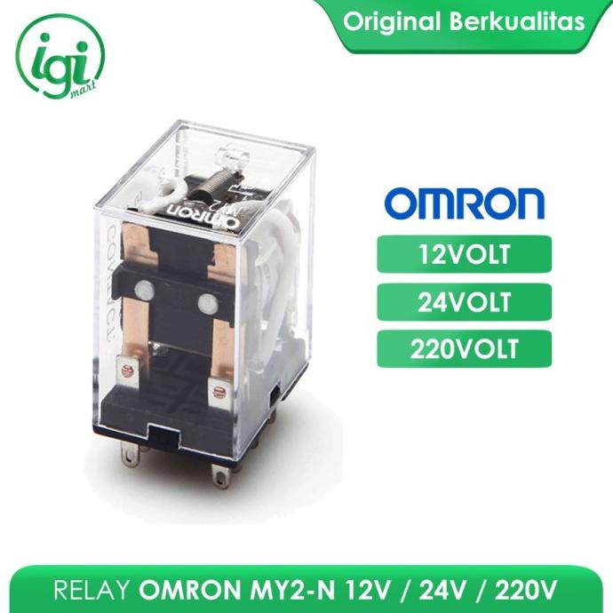 Jual RELAY MY2 12V OMRON / RELAY MY2N 24V OMR / RELAY MY2-N 220V 8 PIN | Shopee Indonesia