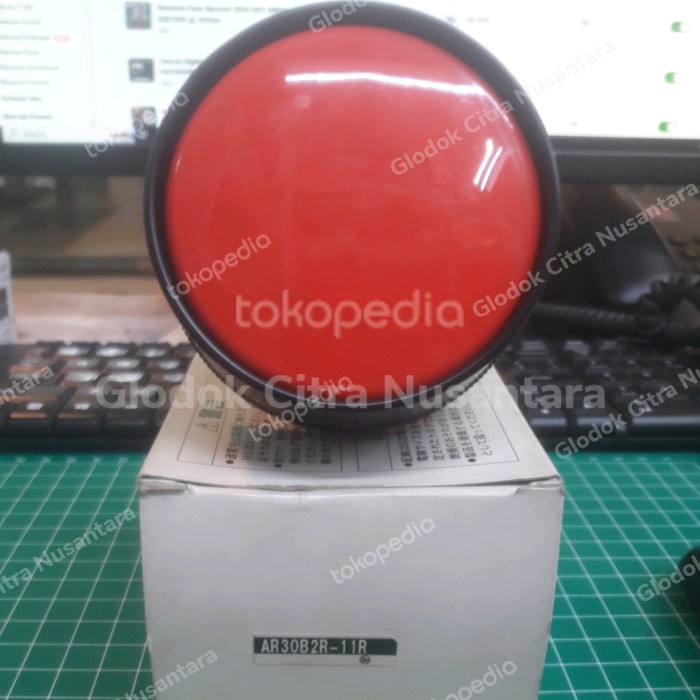 Jual Fuji Electric Giant Head Push Button Ar30B2R-11R 1No 1Nc | Shopee ...