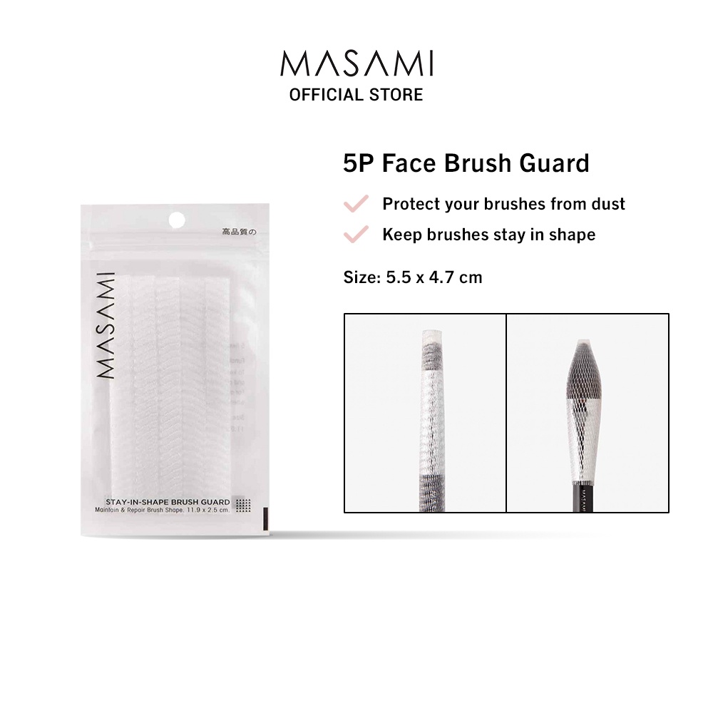 Jual Masami Face Brush Guard (5 Pcs) / Make Up Brush Guard Cover ...