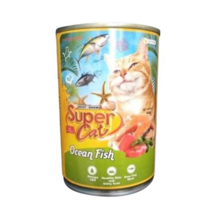 Jual Termurah Super Cat Kaleng Oceanfish Adult 400Gr(Makanan Basah ...