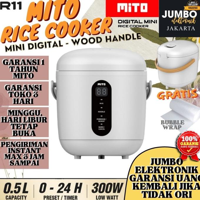 Jual Mito Rice Cooker Magic Com Mini Digital R11 Low Watt 0.5 Liter ...