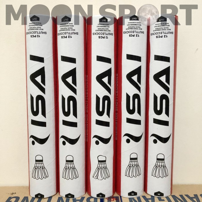 Jual Shuttlecock Isai Merah Original- Isai Red Kock Badminton Kock ...