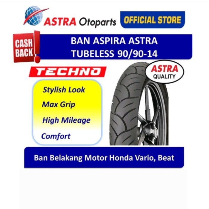Jual BAN MOTOR MATIC TUBELESS ASPIRA SPR38 | Shopee Indonesia