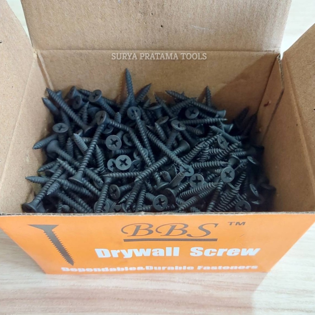 Jual Sekrup Gypsum Baja Baut Skrup Gipsum Kayu Drywall Screw 900 Gram 1 Kotak | Shopee Indonesia