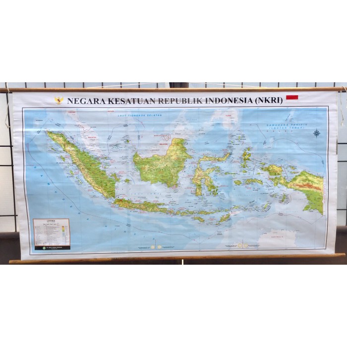 Jual Peta Indonesia Nkri Besar Peta Dinding Bestseller Peta | Shopee ...