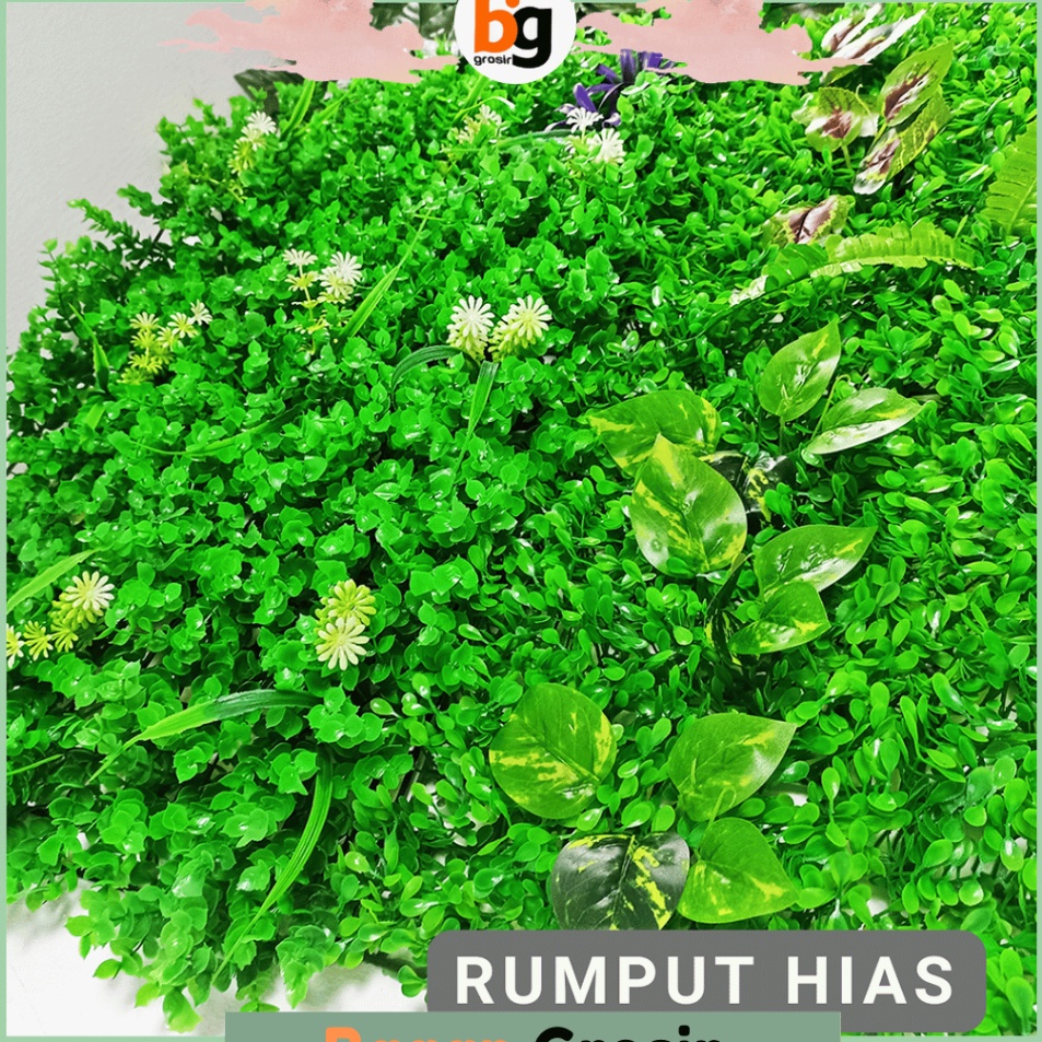 Jual Diskon IiQ BG / COD / Rumput Dinding Alaska Findlove Daun Papan ...