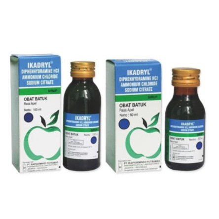 Jual Ikadril Obat Batuk rasa apel 60 ml dan 100 ml | Shopee Indonesia