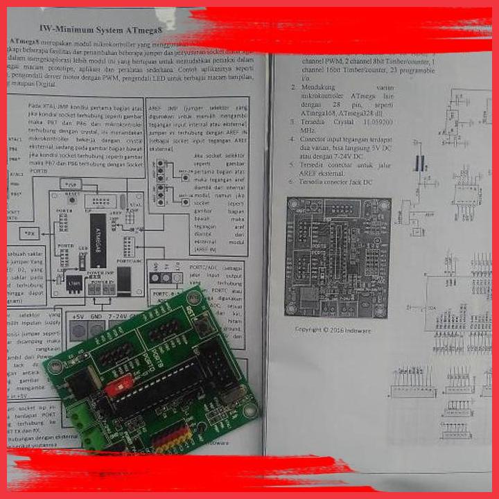 Jual (IDW) SISTEM MINIMUM SYSTEM SYSMIN-BOARD SYSMIN LENGKAP DENGAN CHIP ATMEGA8 | Shopee Indonesia
