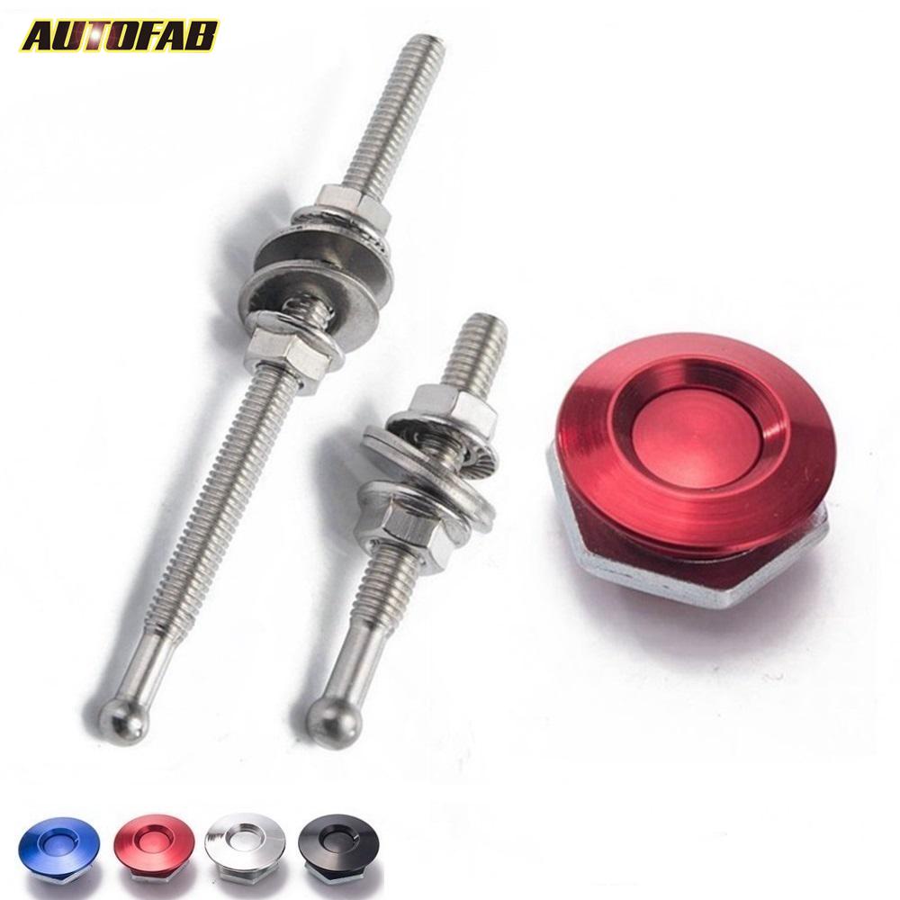 Jual 1.25" Universal Jdm Style Push Button Billet Hood Pins Lock Clip ...
