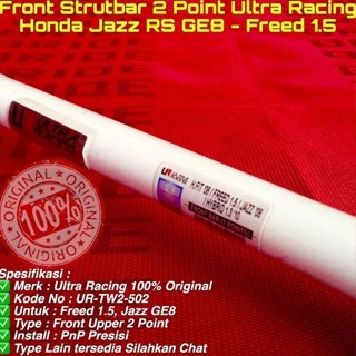 Jual Front Strutbar Ultra Racing 2 Point Honda Jazz Rs - Ge8 2008-2013 | Shopee Indonesia