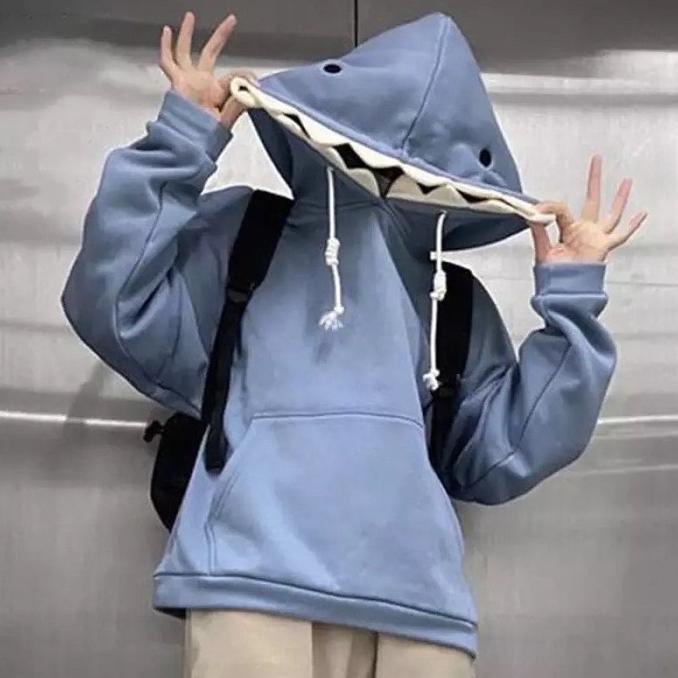 Jual Shark Hoodie Jaket Lucu Kawaii Jepang Karakter Ikan Hiu | Shopee ...