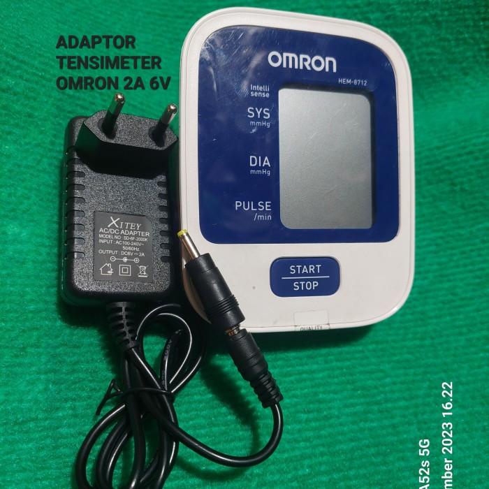 Jual ADAPTOR COLOKAN CHARGER UKUR TENSIMETER OMRON HEM 8713 TENSI 6V ...