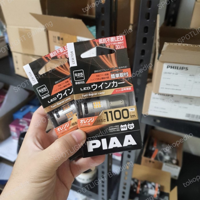Jual Piaa Sein Led T20 Wy21W S25 Py21W Amber Built In Resistor / Canbus ...