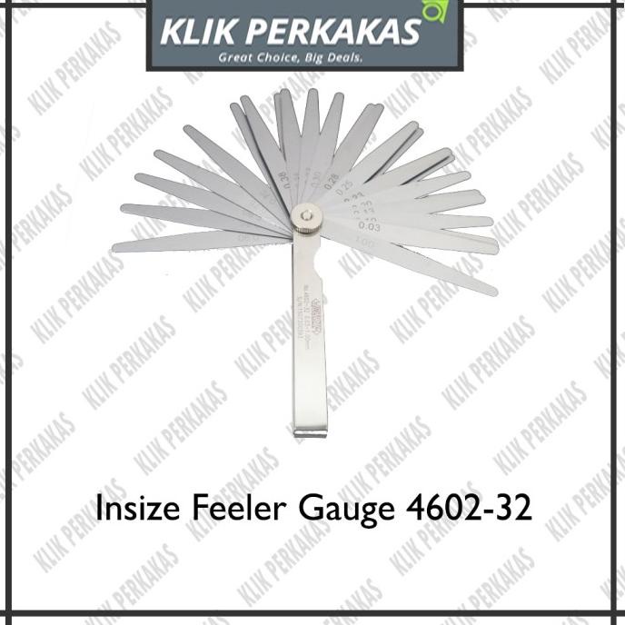 Jual Feeler Gauge Insize 4602-32 Feeler Gage 4602-32 Alat Ukur gap ...