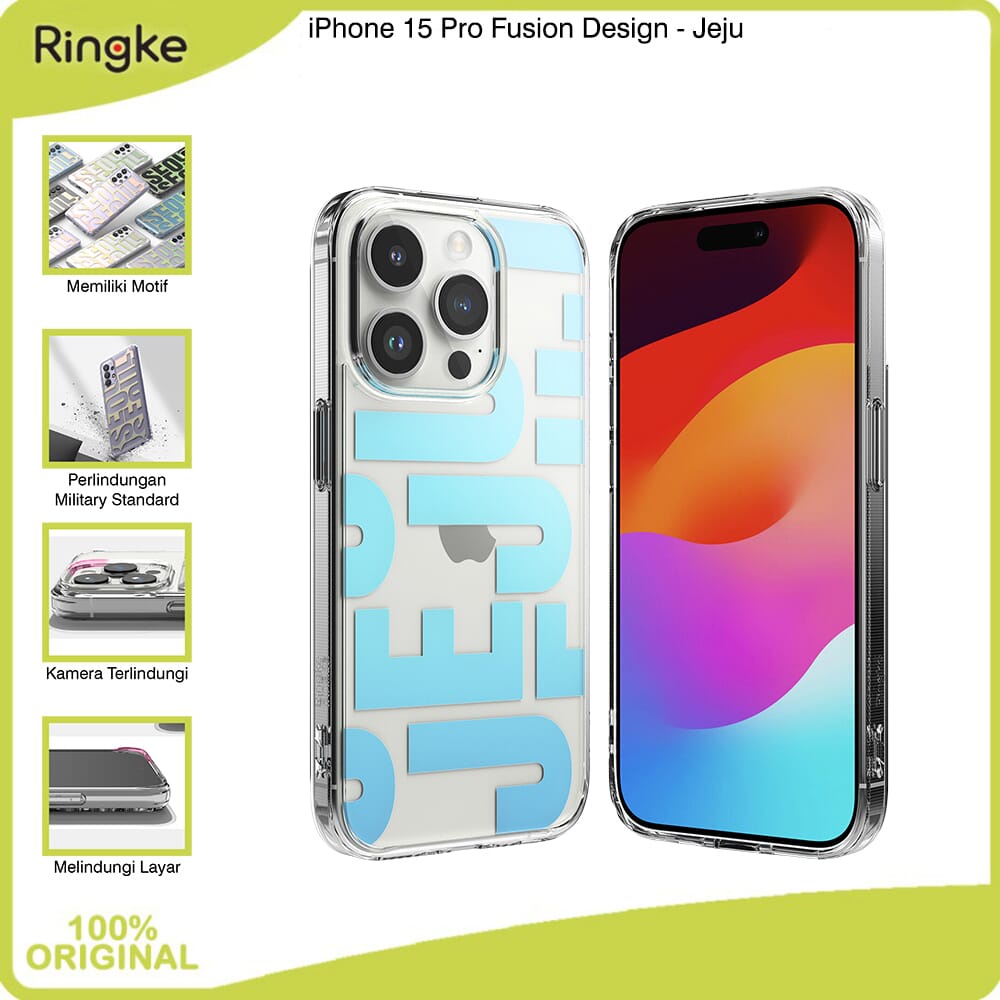 Jual Ringke iPhone 15 Pro Fusion Design Jeju Softcase Tipis Slim Armor ...