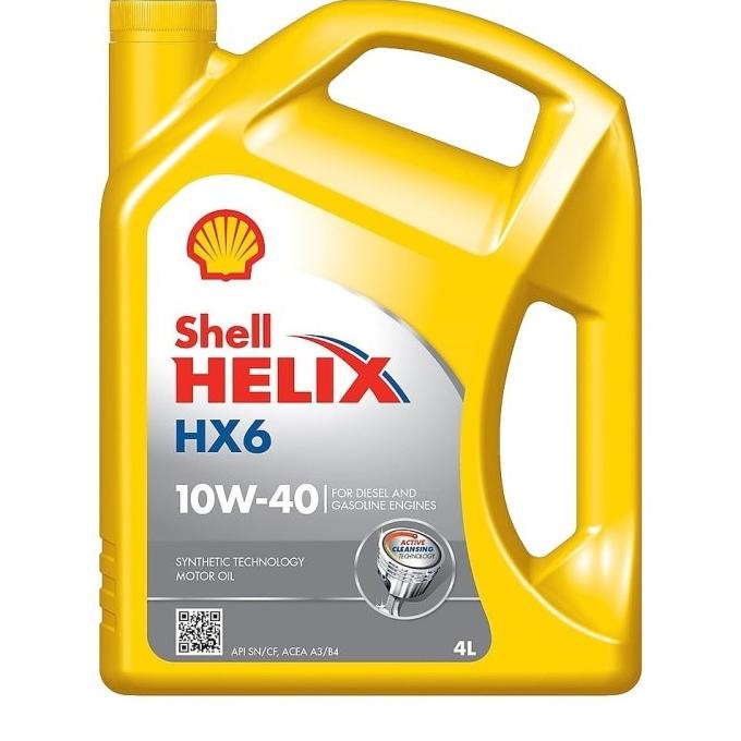 Jual Kualitas Terbaik Oli Shell Helix HX6 10W40 Galon 4Liter Barcode ...
