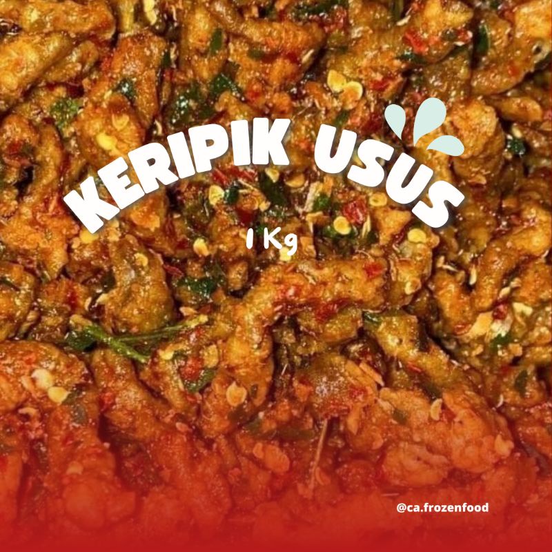 Jual KERIPIK USUS PEDAS 1KG /USUS KRISPY PEDAS 1KG GURIH BANYAK BUMBU ...