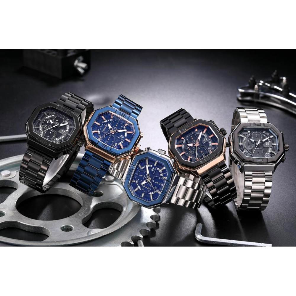 Jual JAM TANGAN PRIA EVANS JAYDEN 9464 RANTAI | Shopee Indonesia