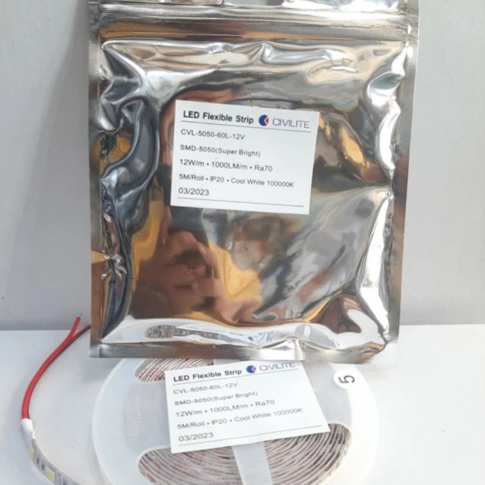 Jual led strip civilite 5050/led flexible strip civilite 100000K Murah ...