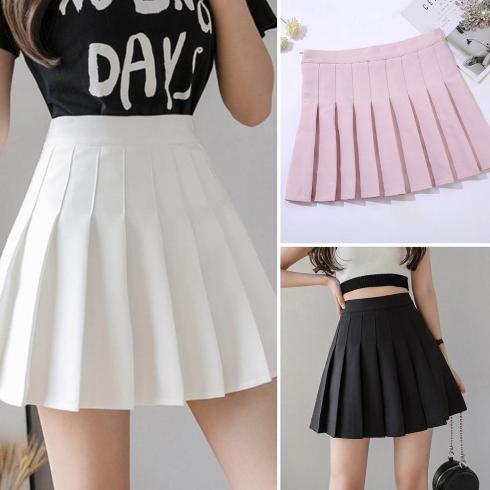 Jual TREND TERBARU GirlWish Korean Mini Skort / Rok Pendek Korea / Rok ...