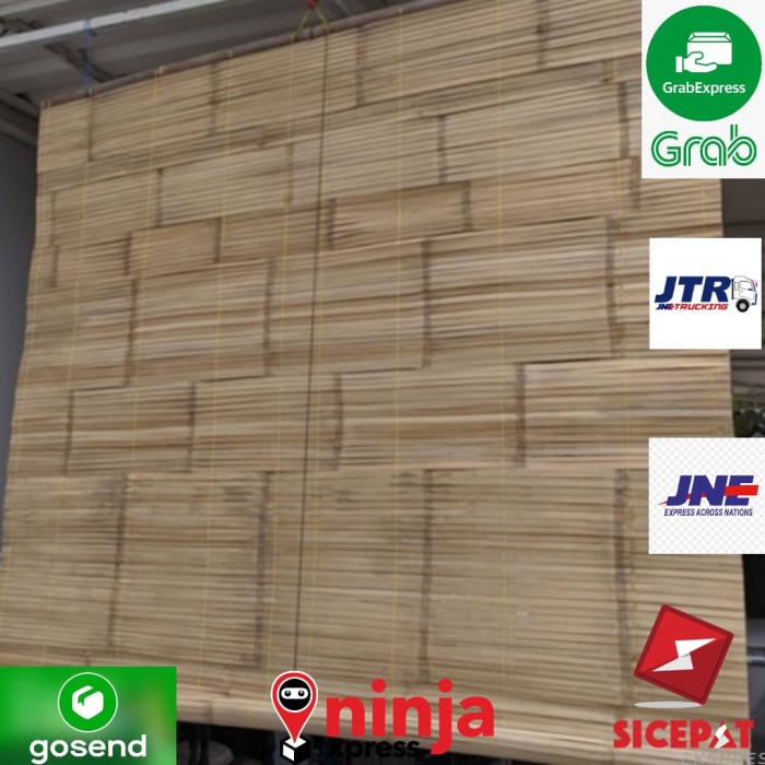 Jual Tirai bambu ati lebar 200cm x panjang 200cm | Shopee Indonesia