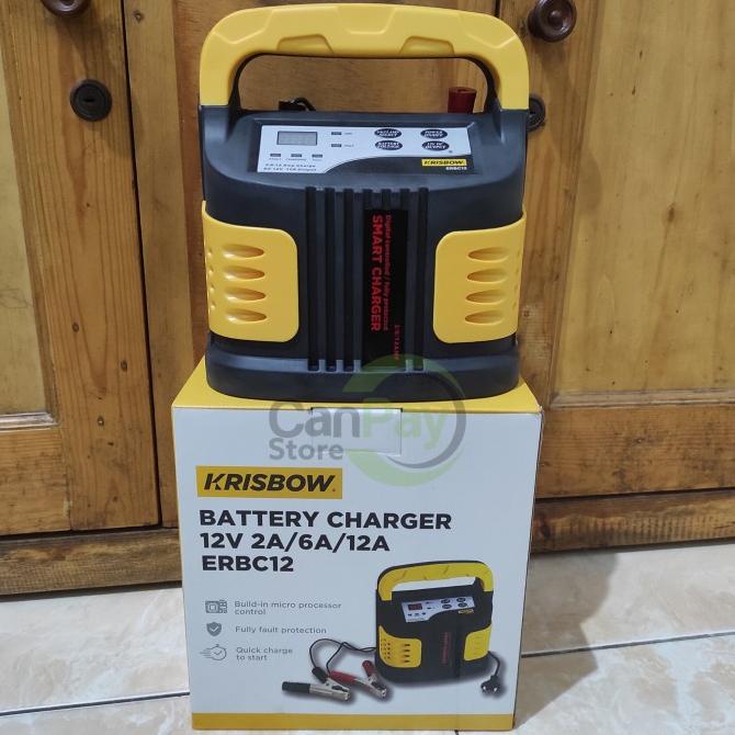 Jual Krisbow Charger Aki Mobil 12V 2A/6A/12A | Shopee Indonesia